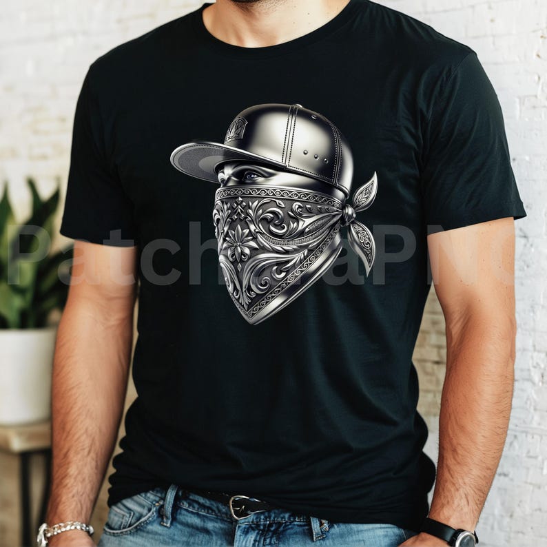 Metal Gangster Mask PNG | Urban Hip-hop Skull Graffiti Art ...