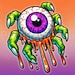 Melting Eyeball PNG | Psychedelic Dripping Eye Clipart | Trippy Horror ...