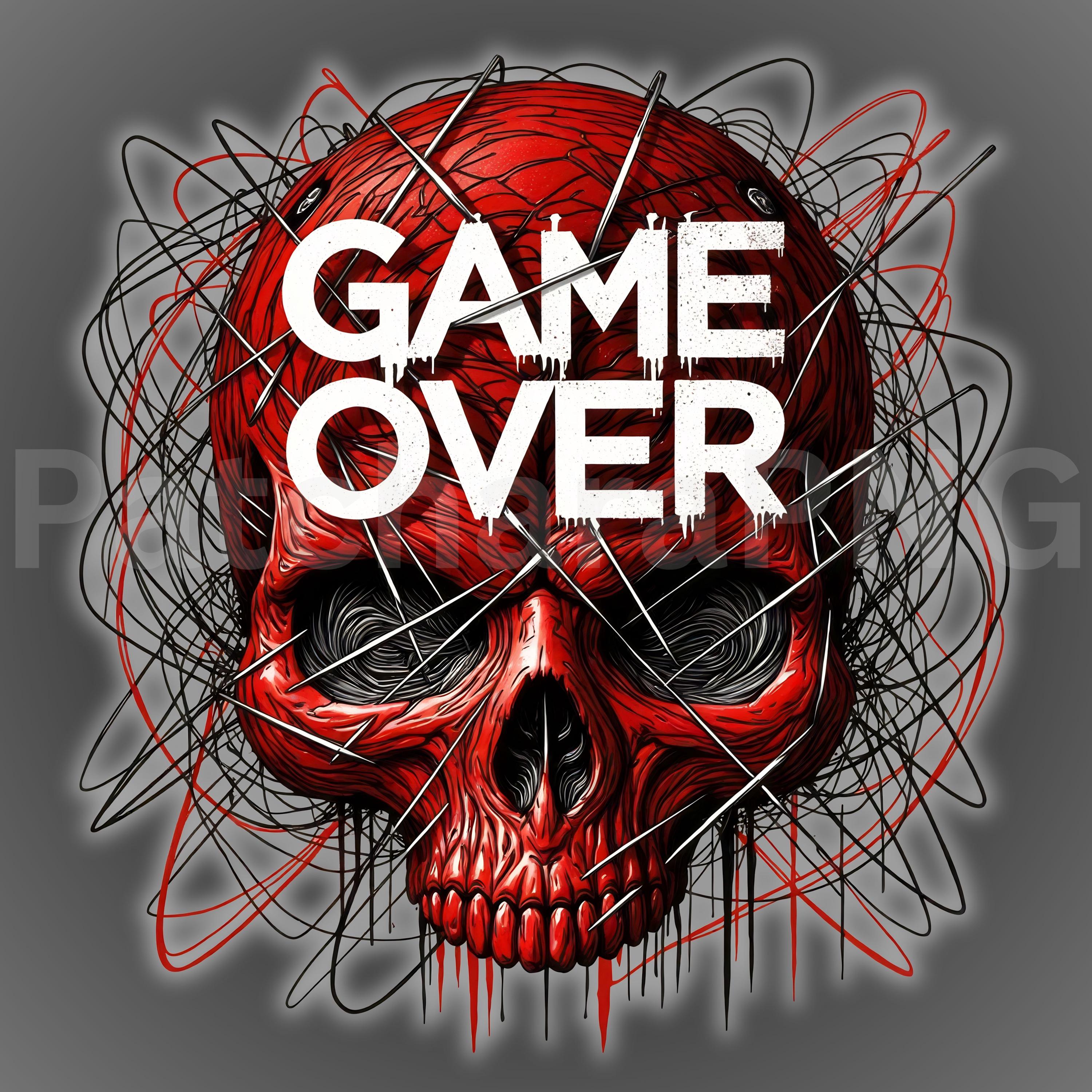 Gamer Skull PNG Bundle 10 | Dark Gaming Clipart for DTF, Sublimation ...