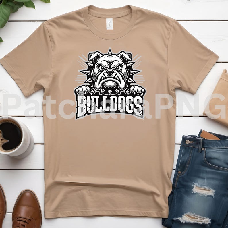 Bulldog Mascot PNG | Fierce Bulldog Logo Graphic | Digital Download for ...