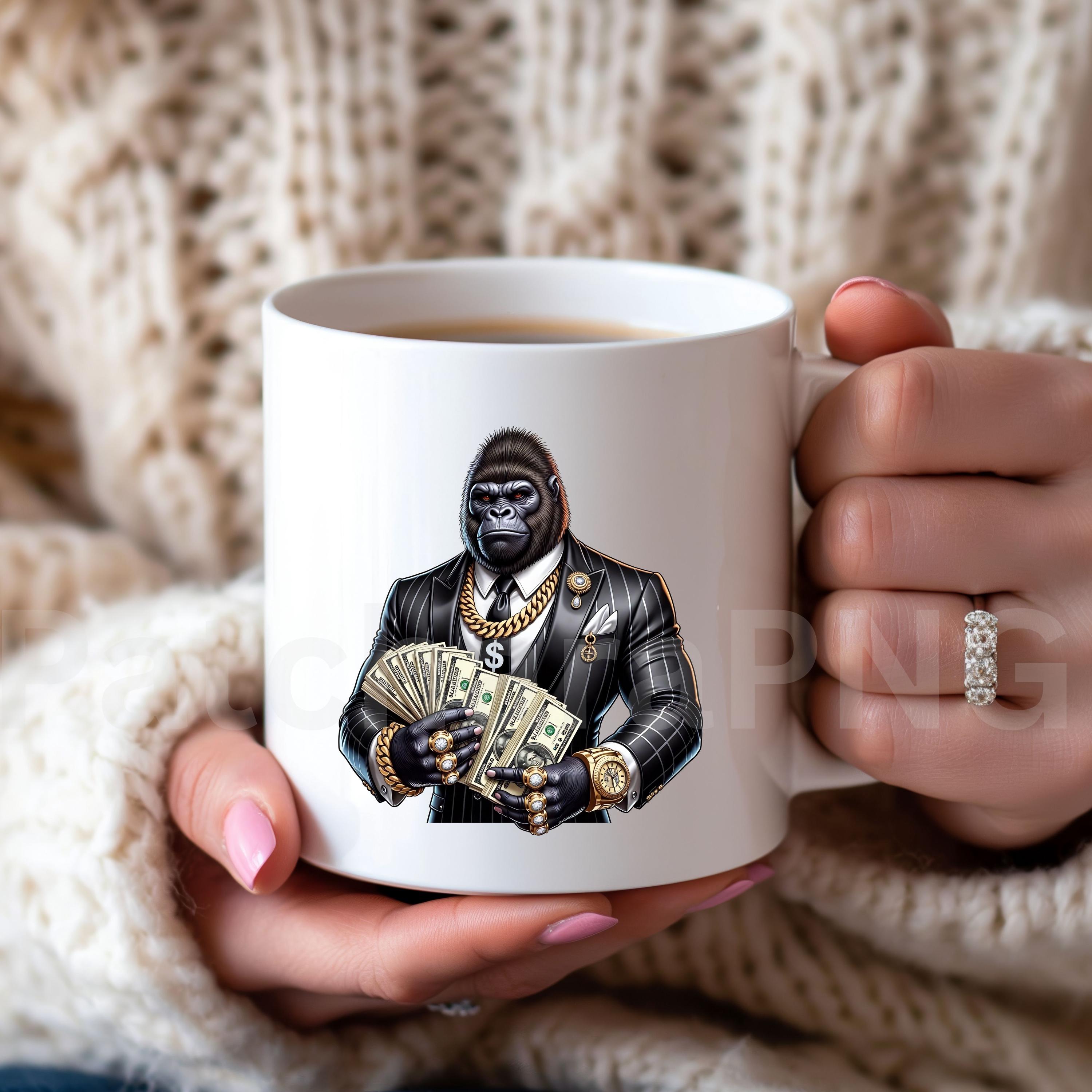 Gangster Gorilla PNG | Money Gorilla Clipart for Sublimation | Hip Hop ...