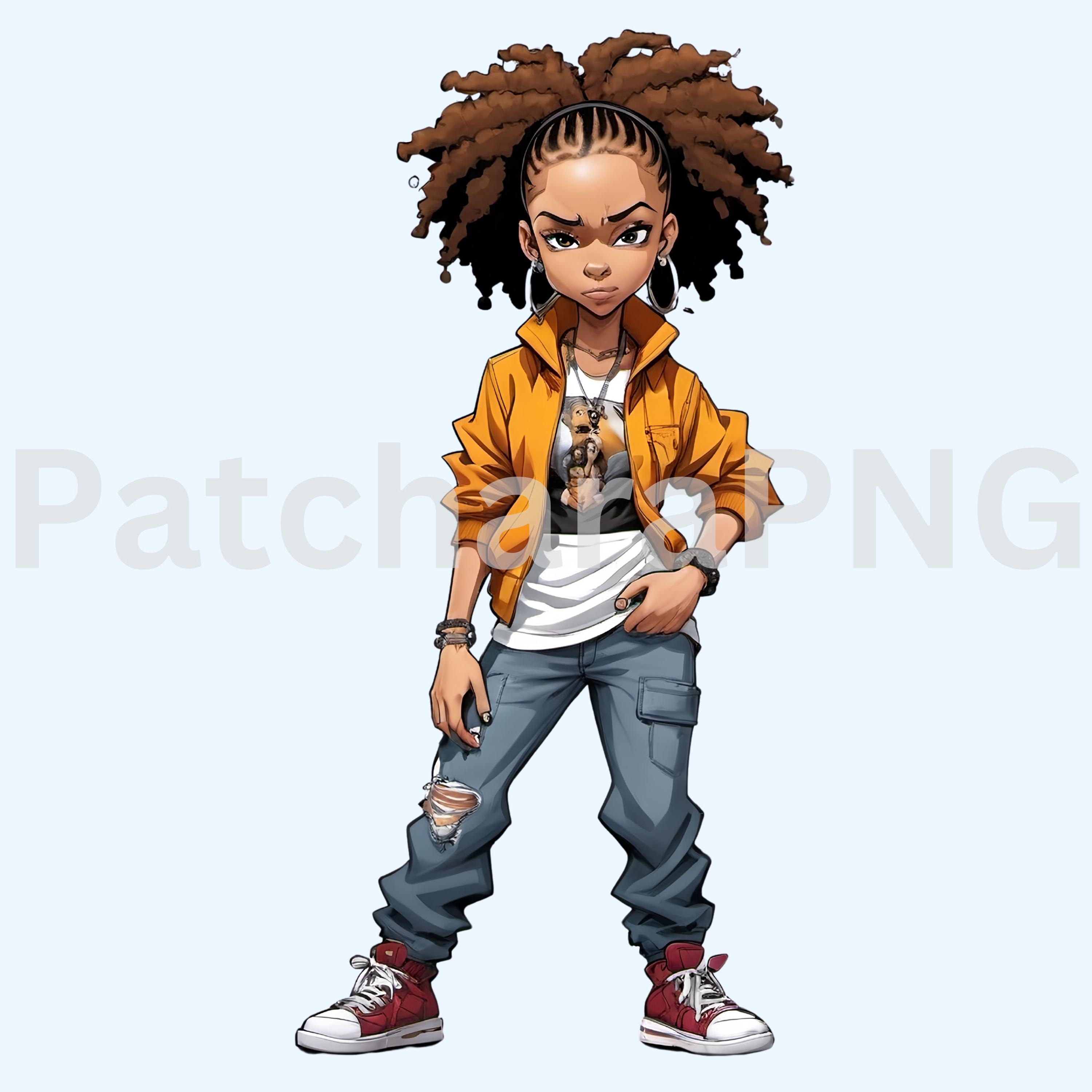 Hip-hop Girl Character Cartoon Illustration, Graffiti Art PNG, Urban Hip-hop Cartoon Design - Etsy