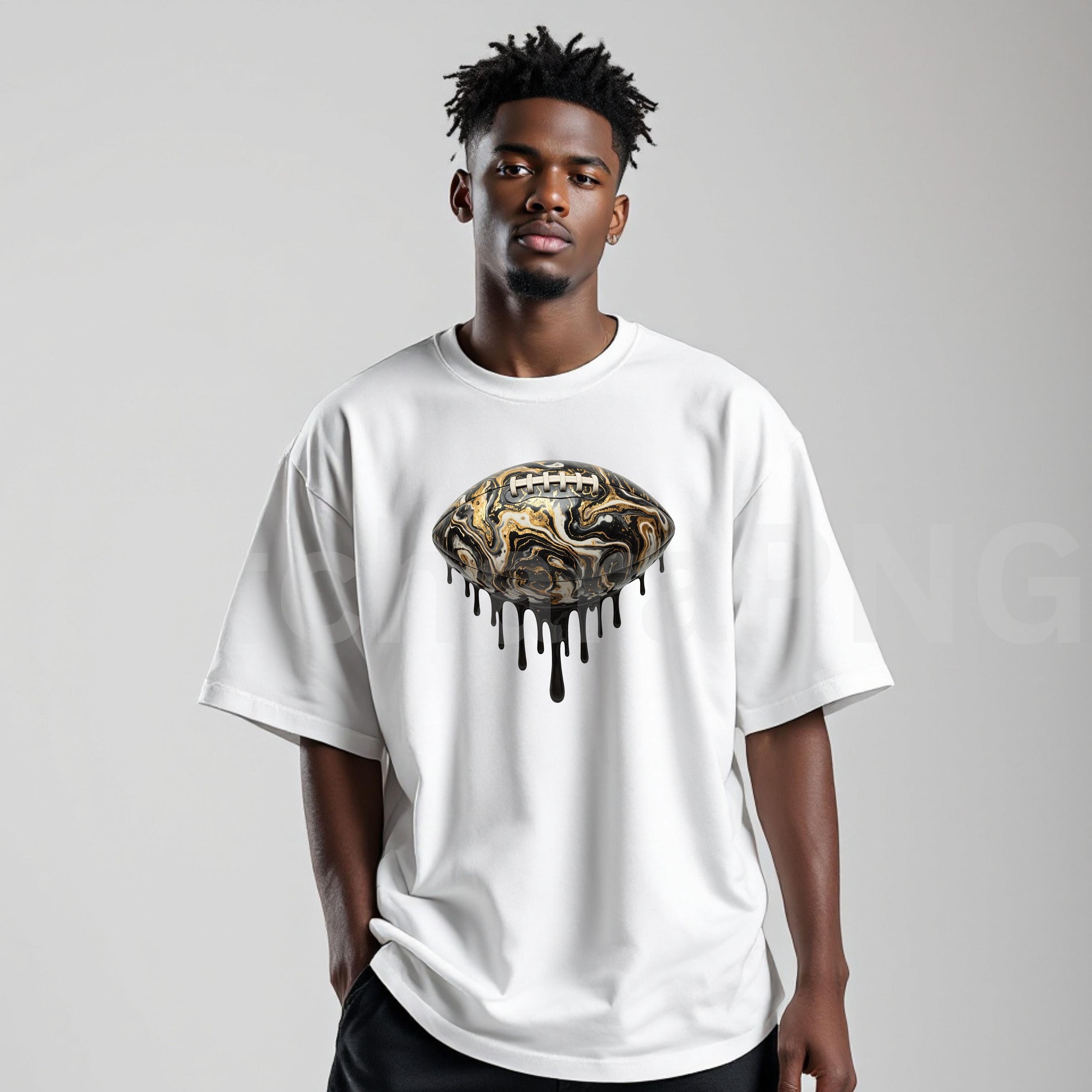 Luxury Dripping Football PNG | Black Gold Marble Sport Clipart for ...