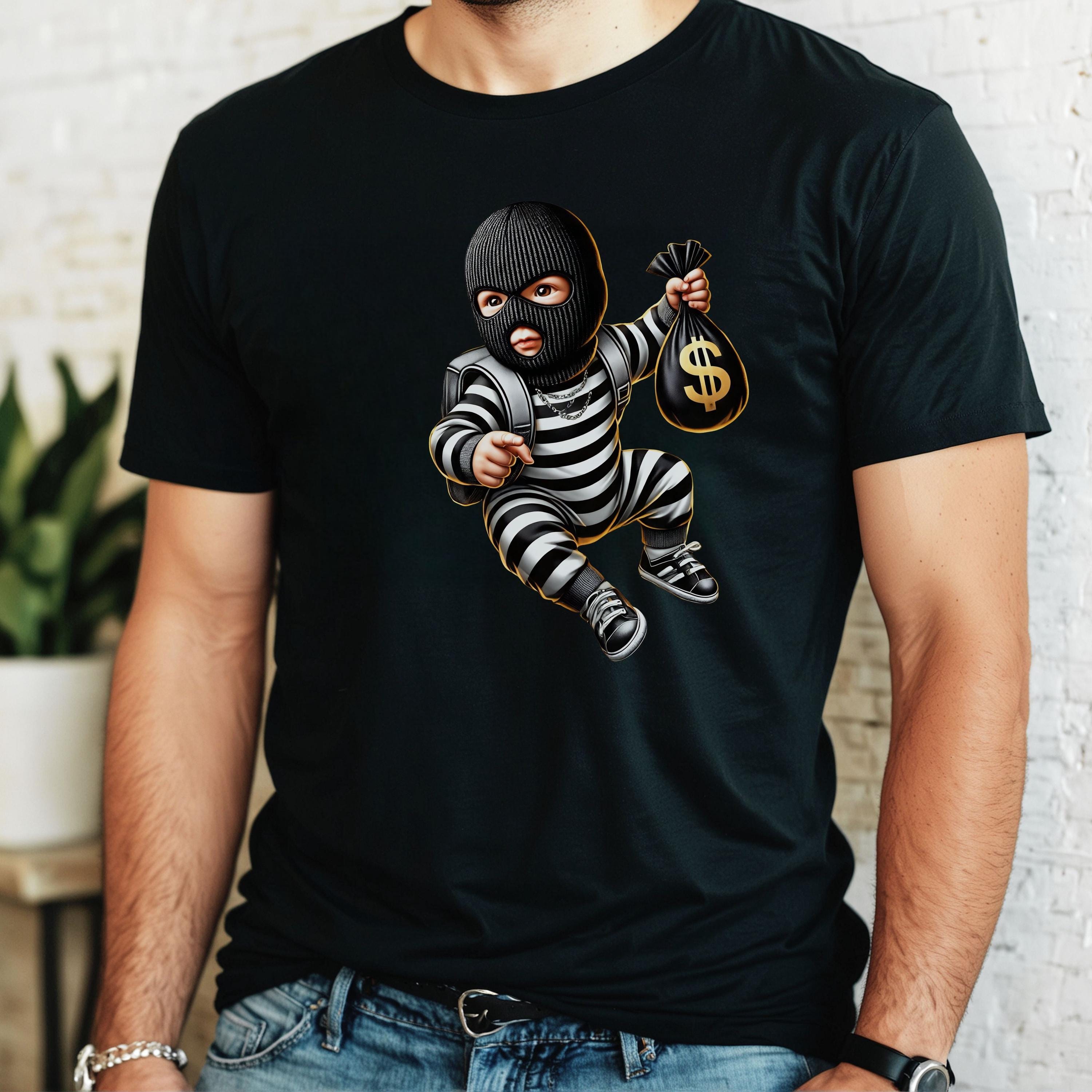 Baby Bandit Cartoon Clipart | Cute Criminal Baby PNG | Funny Baby ...