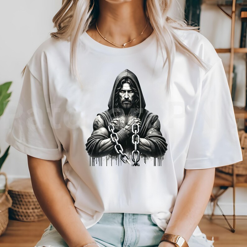 Street Jesus PNG | Urban Graffiti Religious Art | DTF Transfer ...