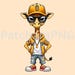 Hip-hop Giraffe Graffiti Art - Cool Cartoon Giraffe With Gold Chains ...