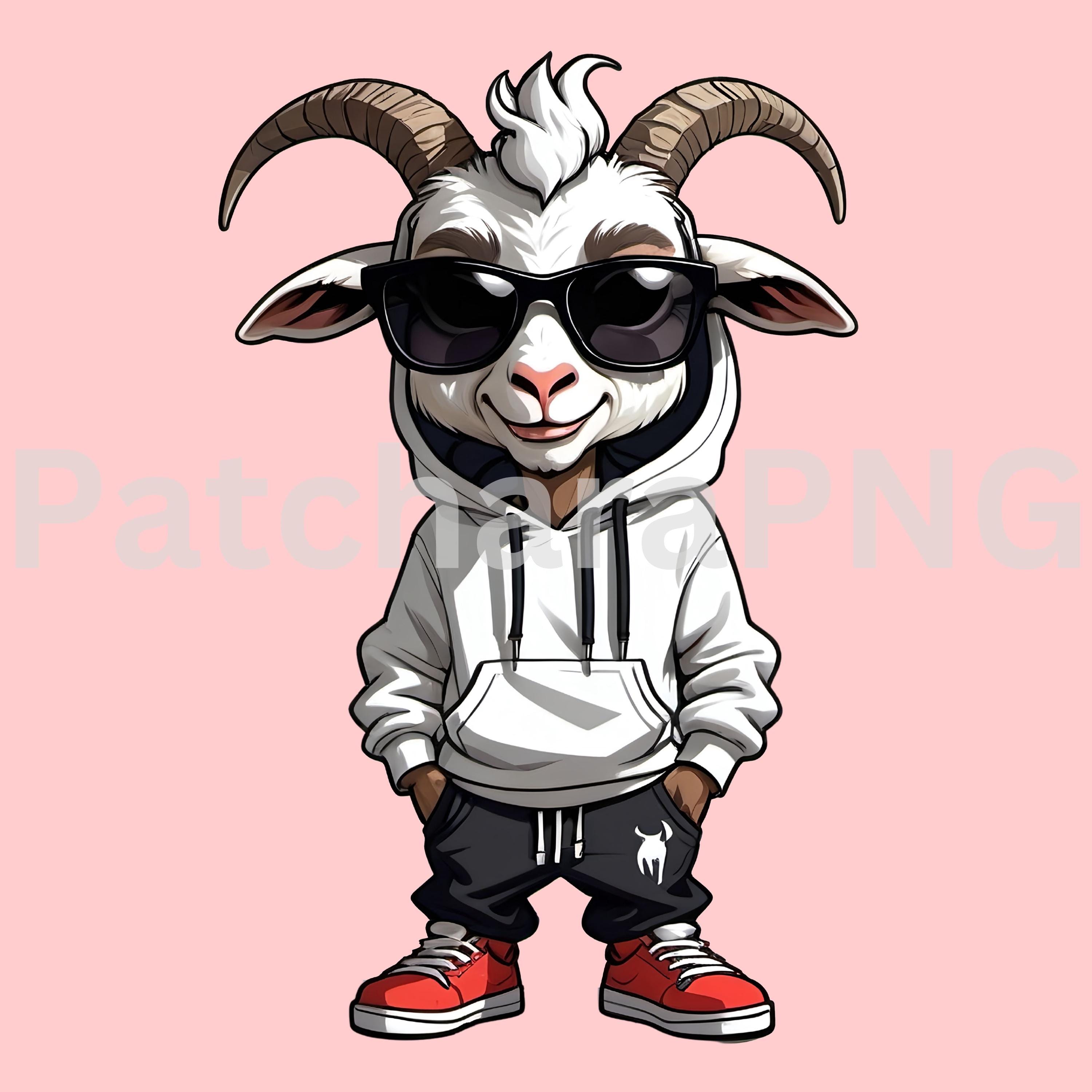 Hip-hop Goat Graffiti Art Cool, Urban Trap Designs, Cartoon Digital ...
