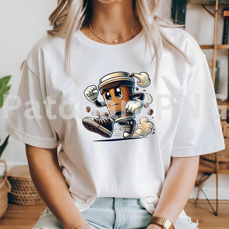 Running Coffee Cup PNG | Cute Cartoon Coffee Cup Clipart | Coffee Lover ...