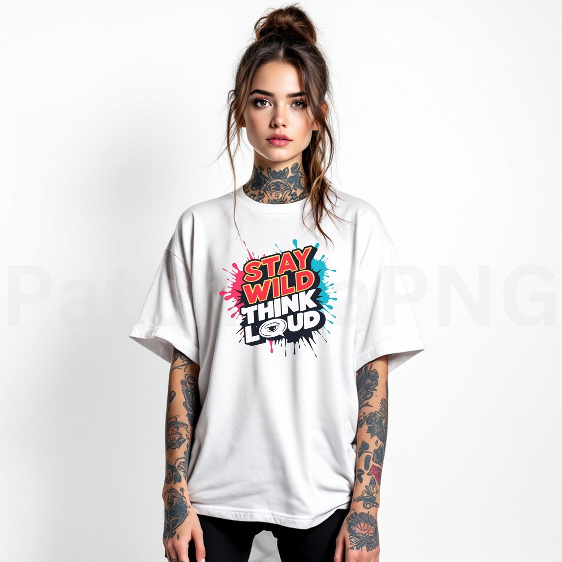 Stay Wild Think Loud PNG | Bold Graffiti Motivation Quote Clipart ...