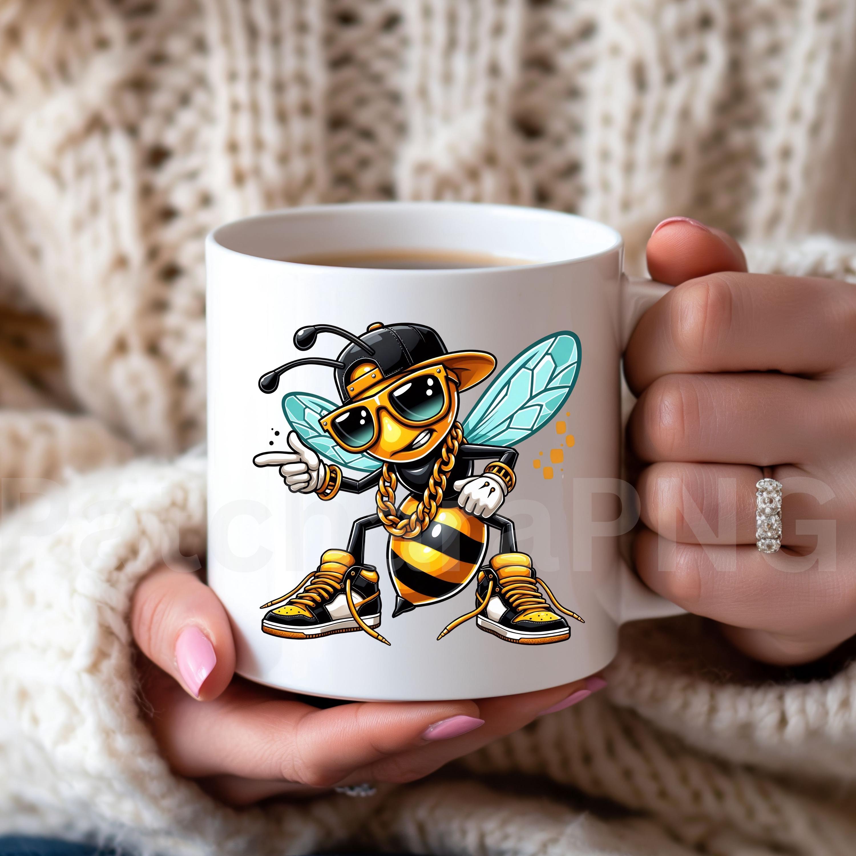Swag Bee PNG | Cool Bee Clipart in Shades and Chains | Hip Hop Insect ...