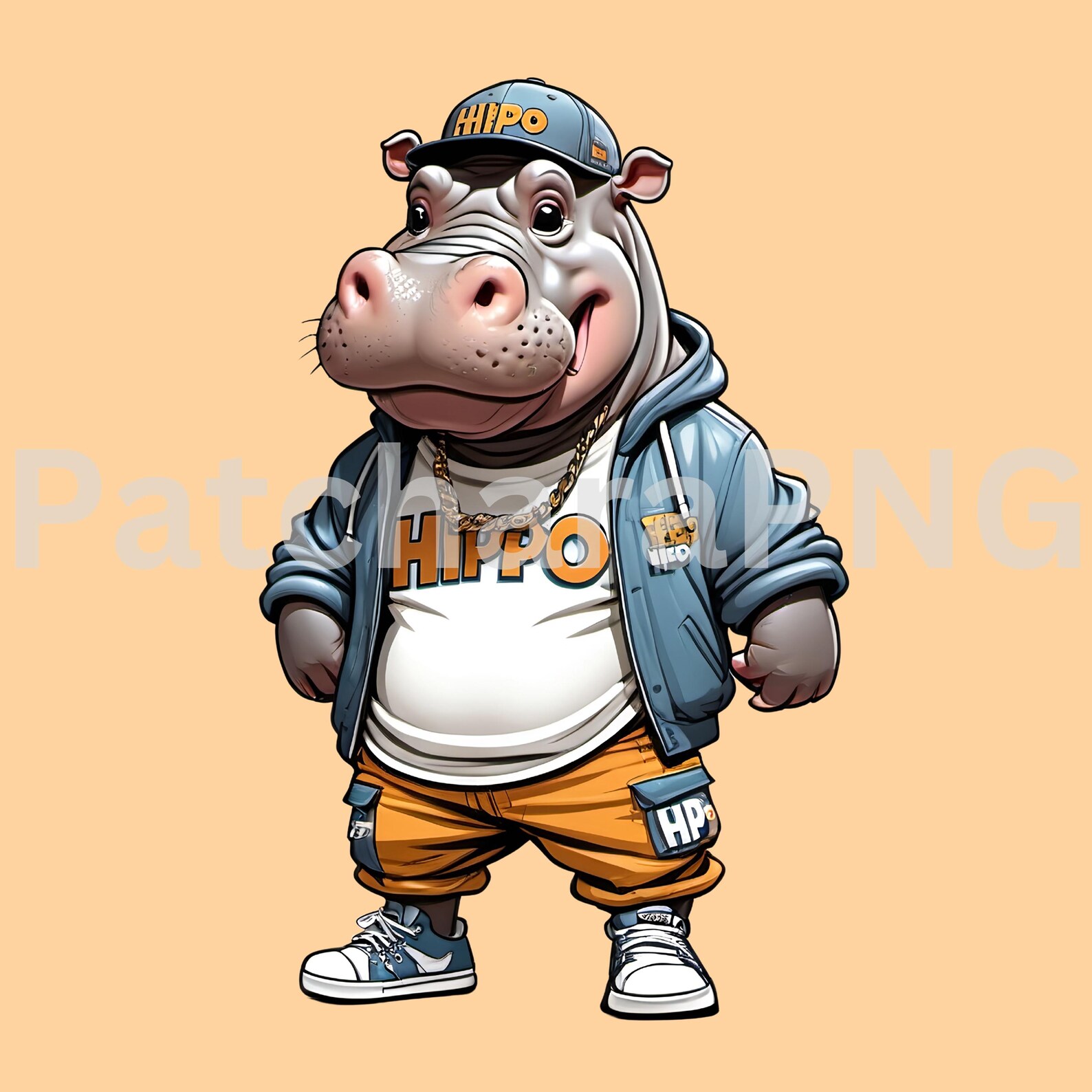 Cool Hippo PNG | Hip Hop Hippo Clipart With Shades and Jacket | Street ...