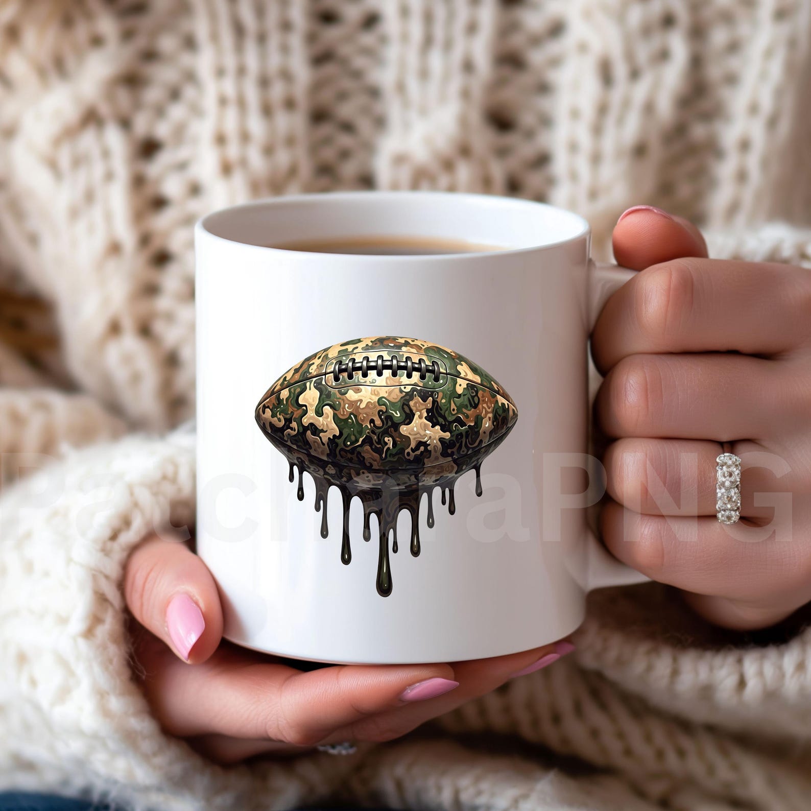 Camo Dripping Football PNG | Urban Sports Sublimation Design | Graffiti ...