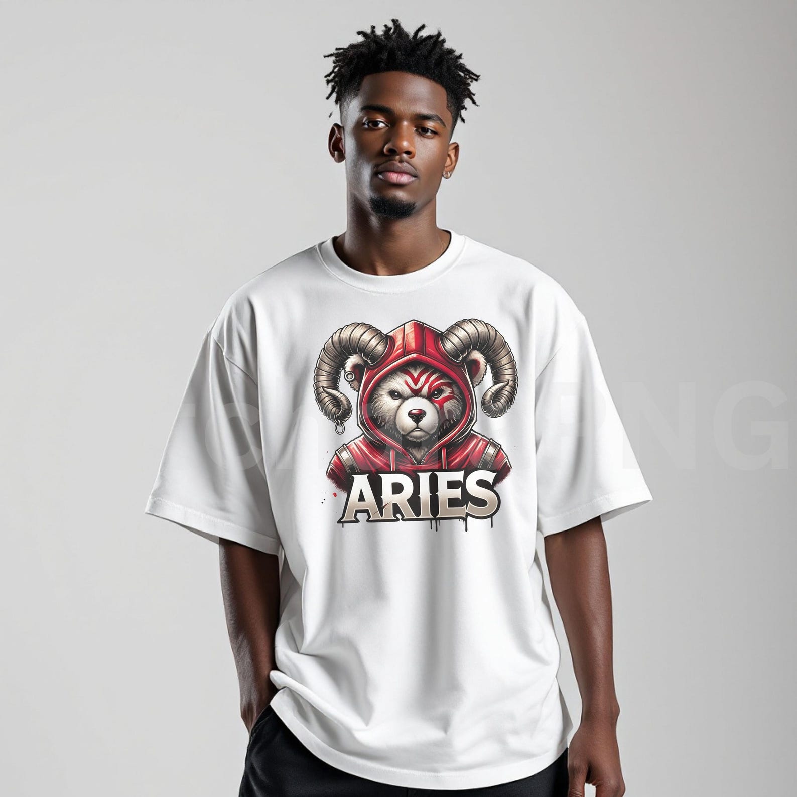 Aries Zodiac PNG | Graffiti Ram Bear Astrology Clipart | Sublimation ...