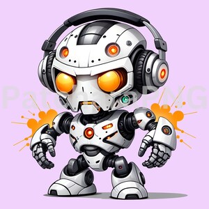 Cartoon Cyborg Graffiti Character Spray Bomb Digital Download Art - Etsy