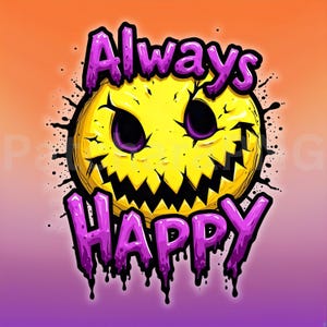 Creepy Smile PNG | Always Happy Emoji Clipart | Cracked Face ...