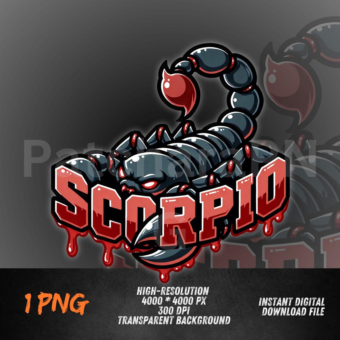 Scorpio Graffiti PNG – Dark Scorpion Zodiac Clipart | Street Style ...