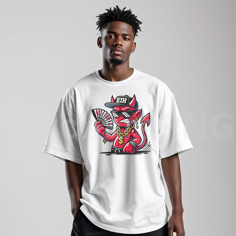 Evil Money PNG | Cool Gangsta Devil Clipart | Street Cartoon Demon ...