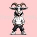 Hip-hop Goat Graffiti Art Cool, Urban Trap Designs, Cartoon Digital ...
