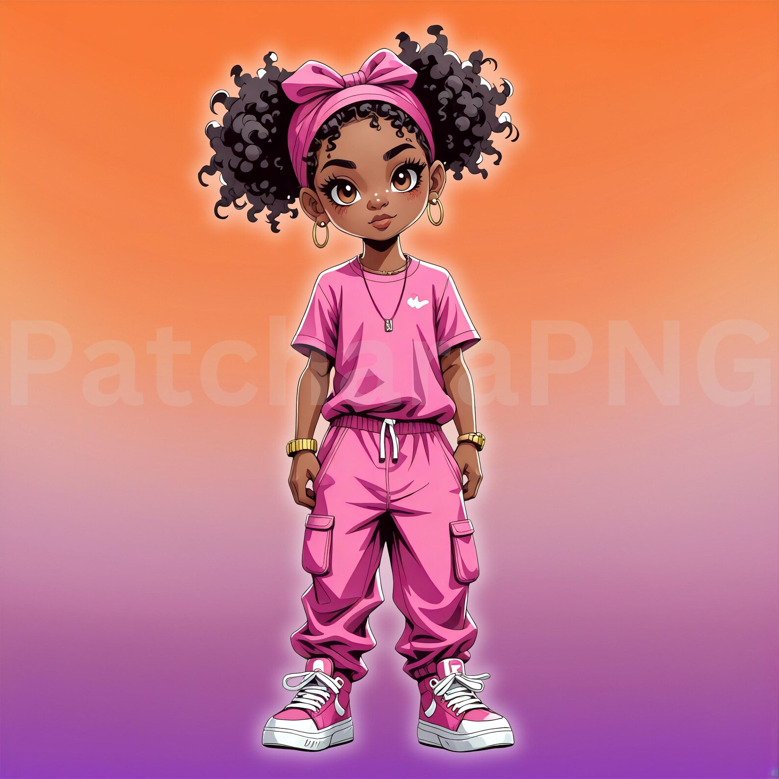 Hip Hop Girl Png, Cute Little Girl Graffiti PNG for DTF & Sublimation ...