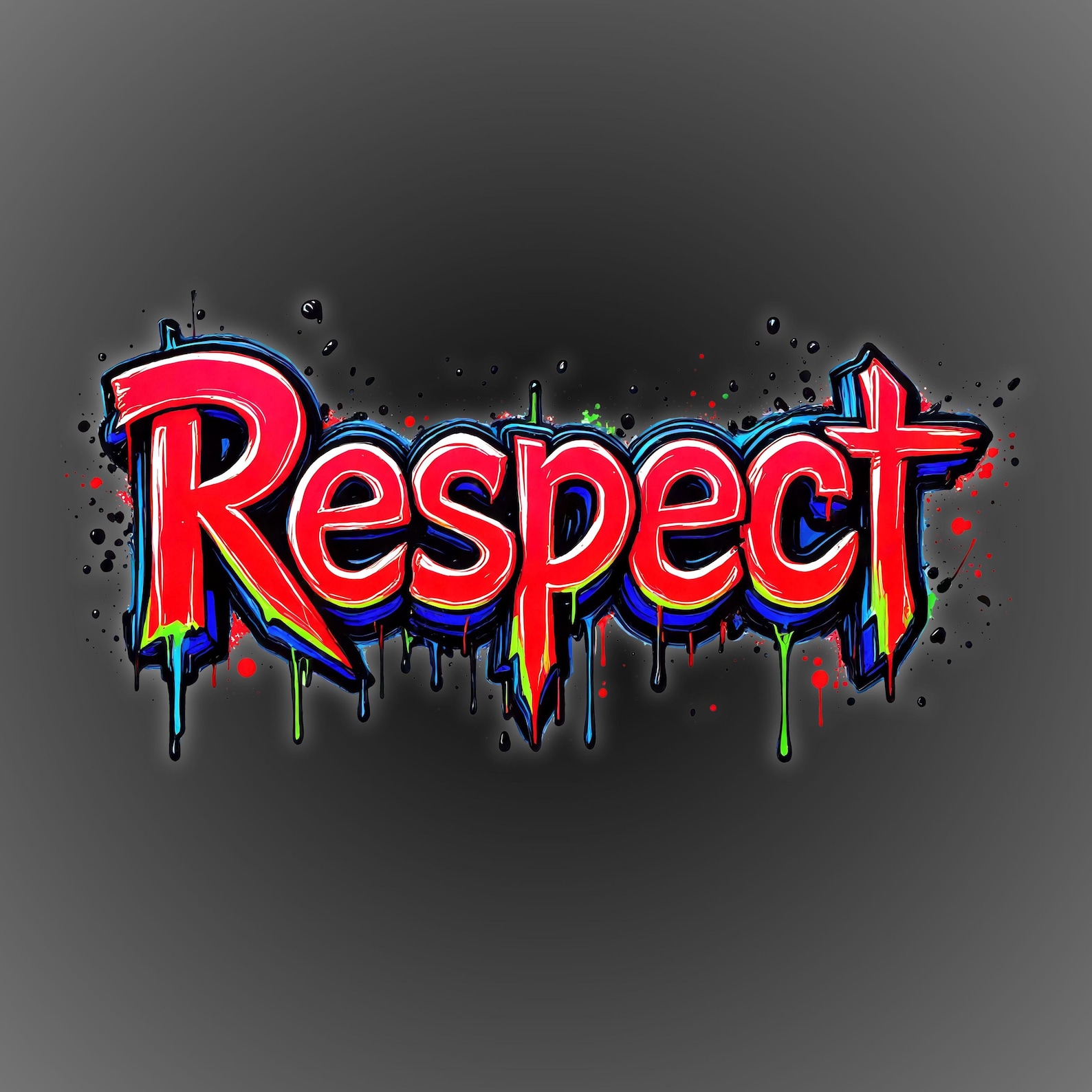 Respect Graffiti PNG | Street Art Sublimation Design | Urban Dripping ...