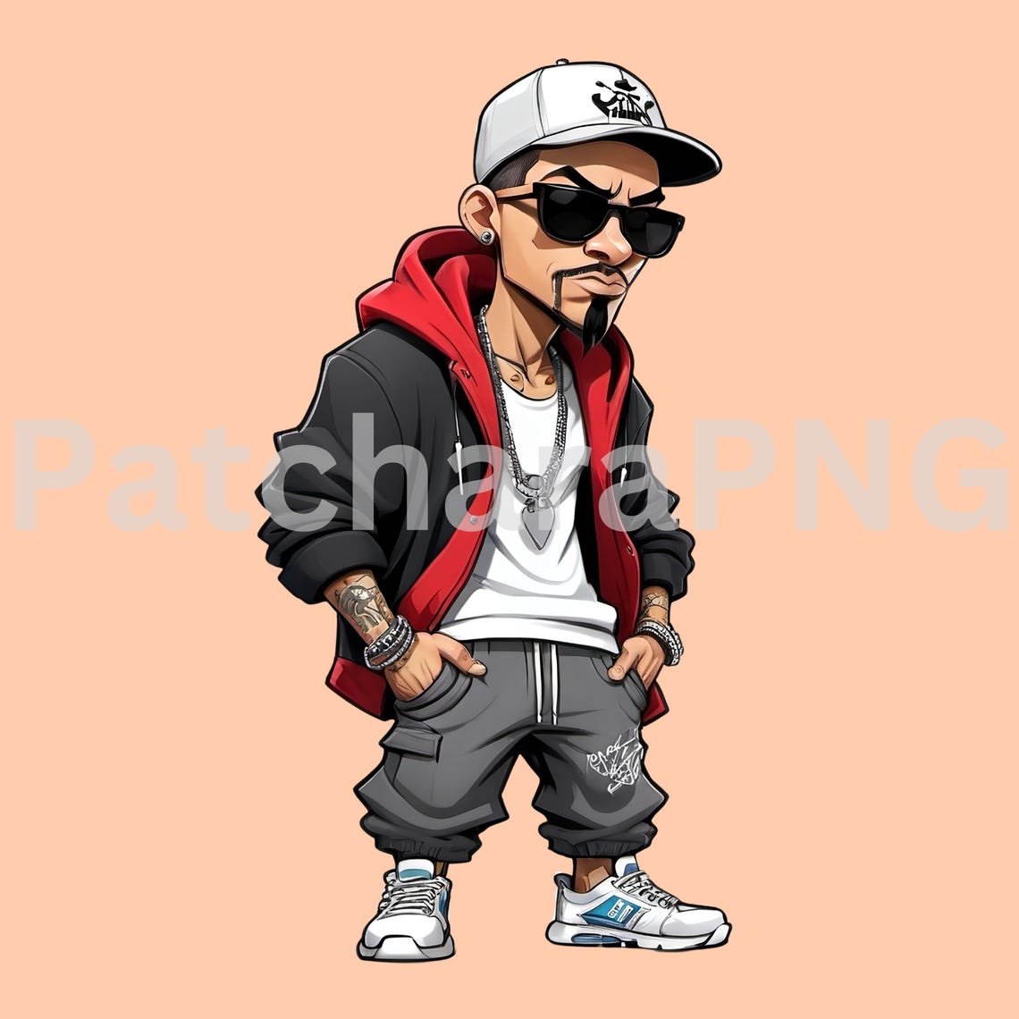 Gangster Cartoon Character Clipart | Hip-hop Gangsta Art PNG ...