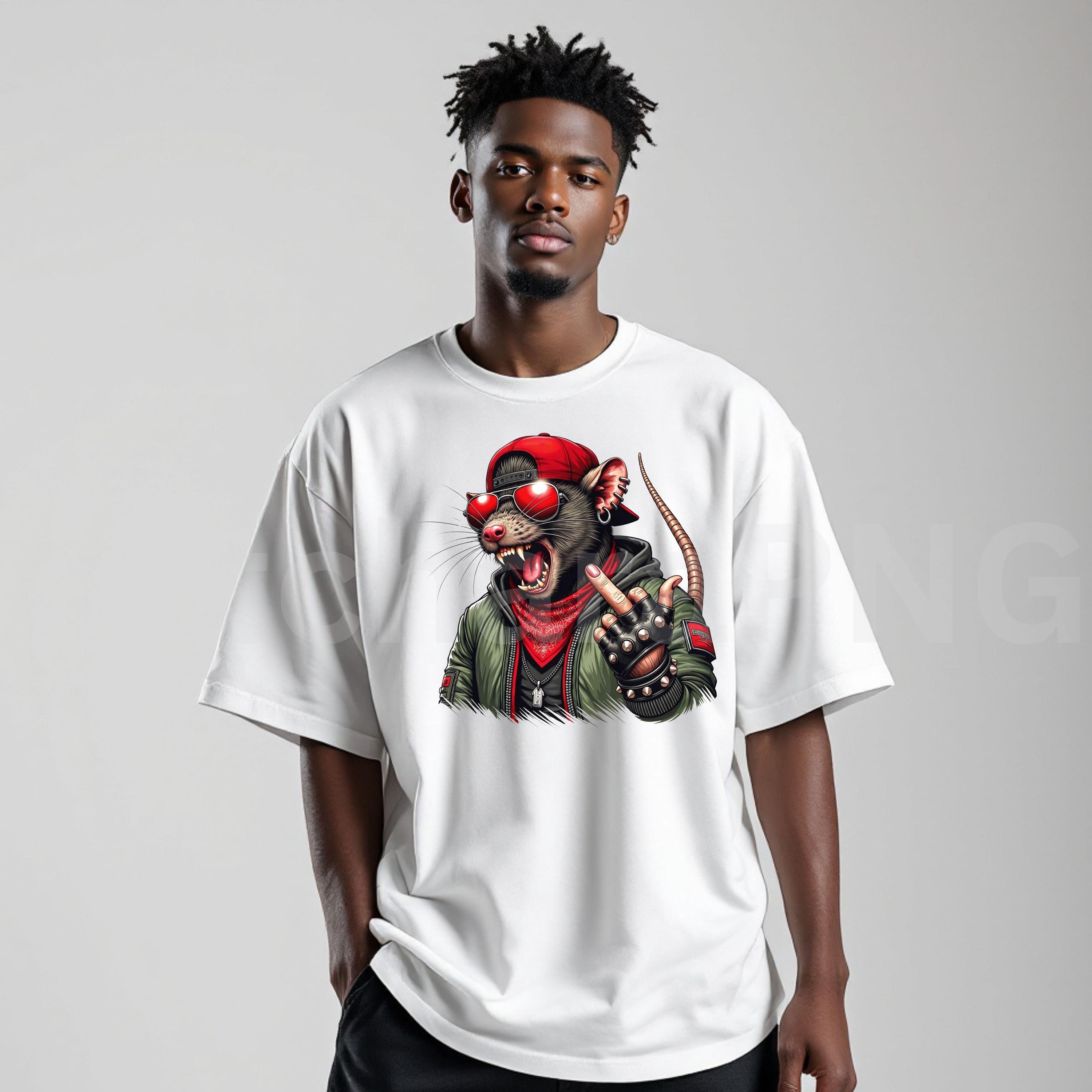 Rebel Rat PNG | Punk Rat Clipart With Red Nose and Biker Jacket | Edgy ...