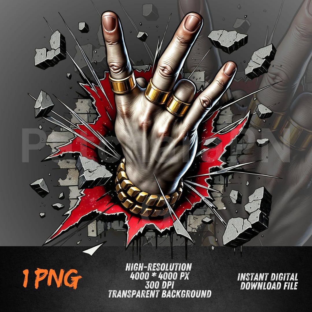 Westside Hand Sign PNG Hip Hop Graffiti Streetwear Design for DTF ...