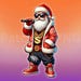 Hip-hop Santa Claus PNG | Urban Christmas Sublimation Design | Cool ...