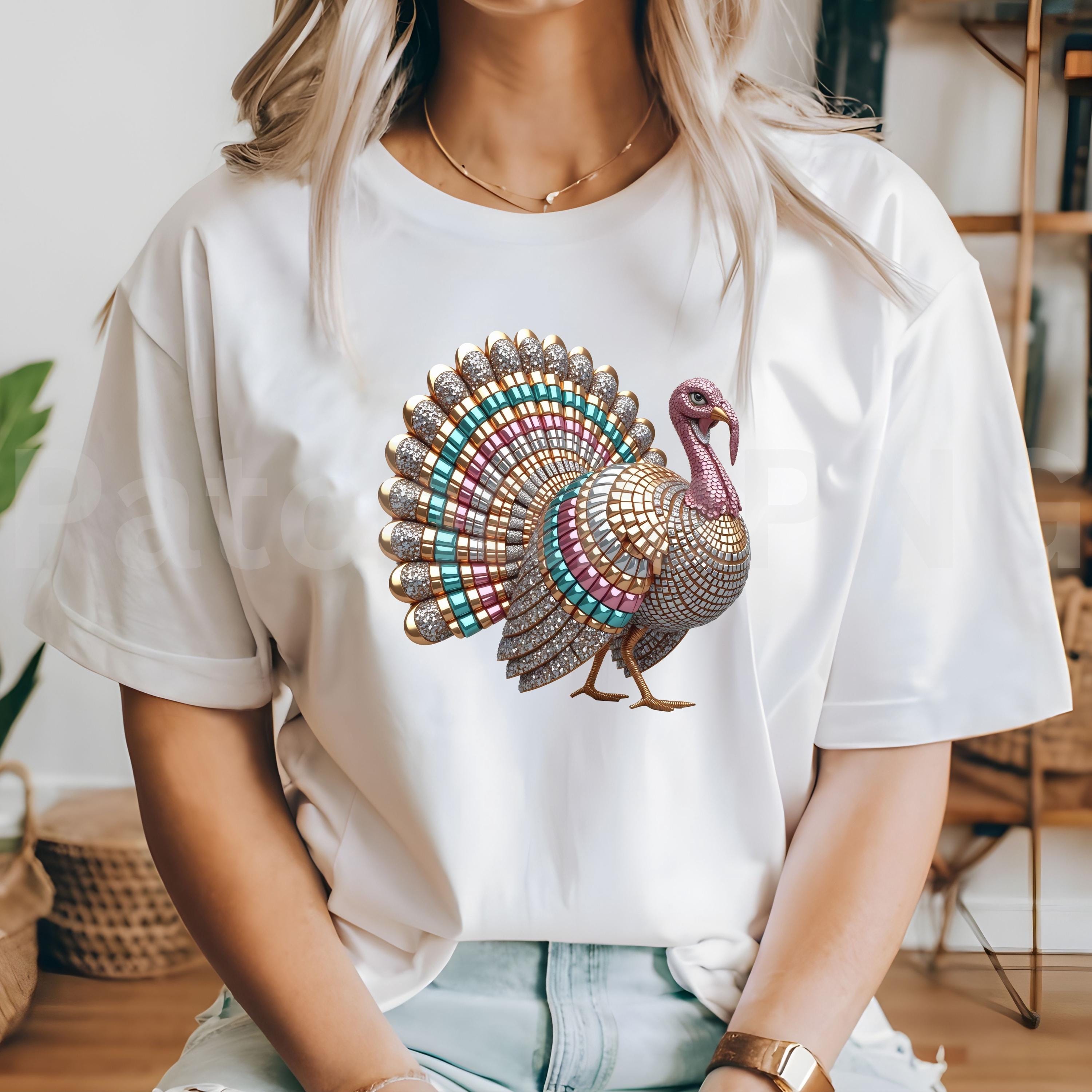 Luxury Turkey PNG Clipart, Mosaic Thanksgiving Turkey, Glitter Diamond ...