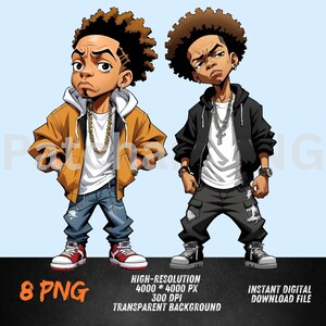 Hip-hop Cartoon PNG Rapper Character Clipart Gold Chain, Sunglasses ...