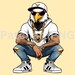 Swag Eagle PNG | Twin Eagles in Hoodies and Chains Clipart | Hip Hop ...