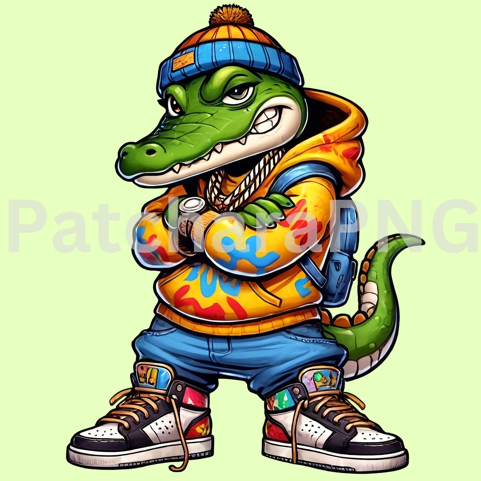 Hip Hop Alligator Digital Download | Cool Rapper Gator Clipart ...