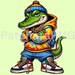 Hip Hop Alligator Digital Download | Cool Rapper Gator Clipart ...