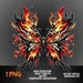 Fire Butterfly PNG | Flaming Wing Insect Clipart | Fantasy Butterfly ...