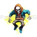 Cartoon Free Running Skeleton Art Print, Hip-hop Skeleton Graffiti Art ...