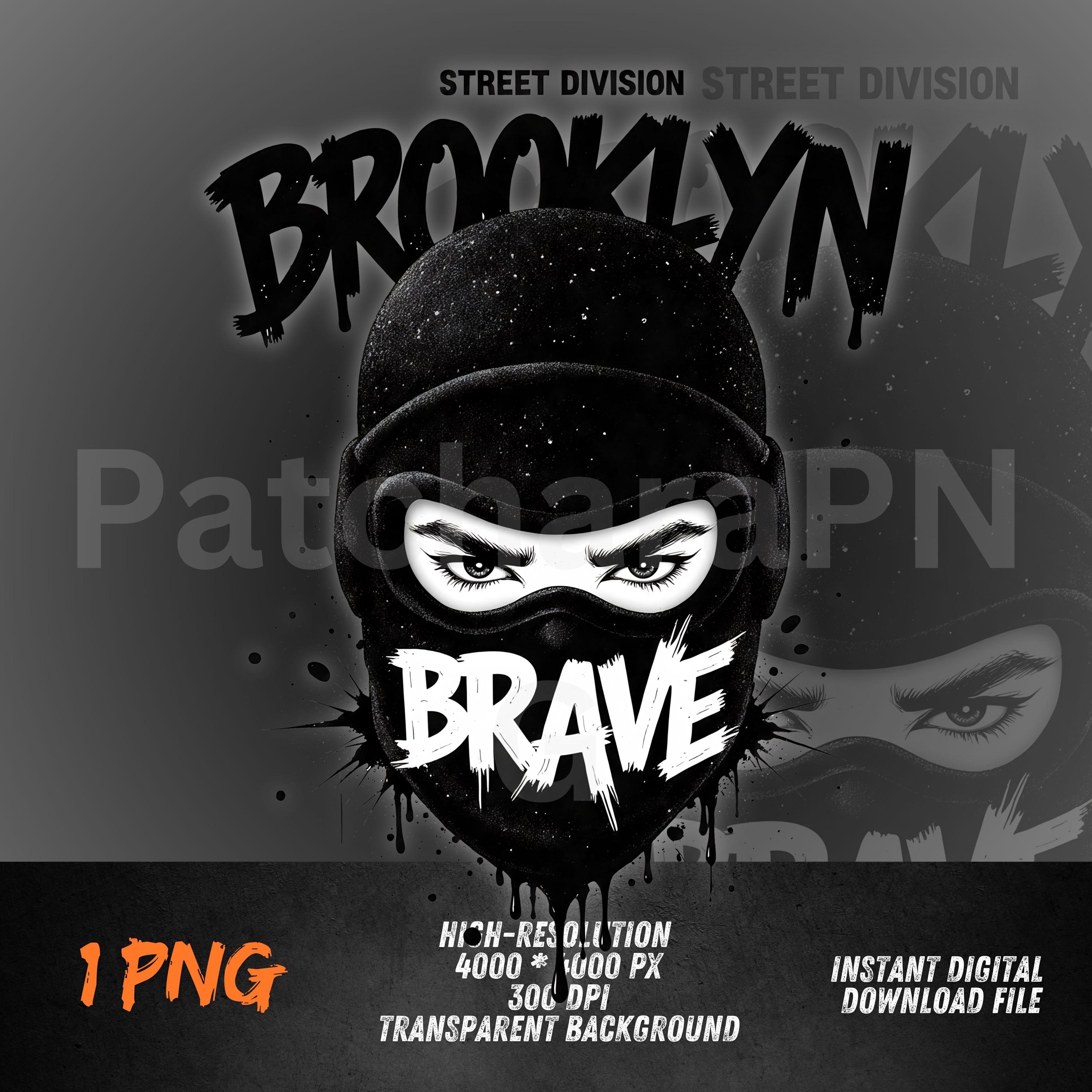 Brooklyn Brave PNG | Masked Ninja Graffiti Clipart | Urban City ...