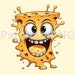 Cheese Meltdown Graffiti Art - Fun and Playful Design on White ...