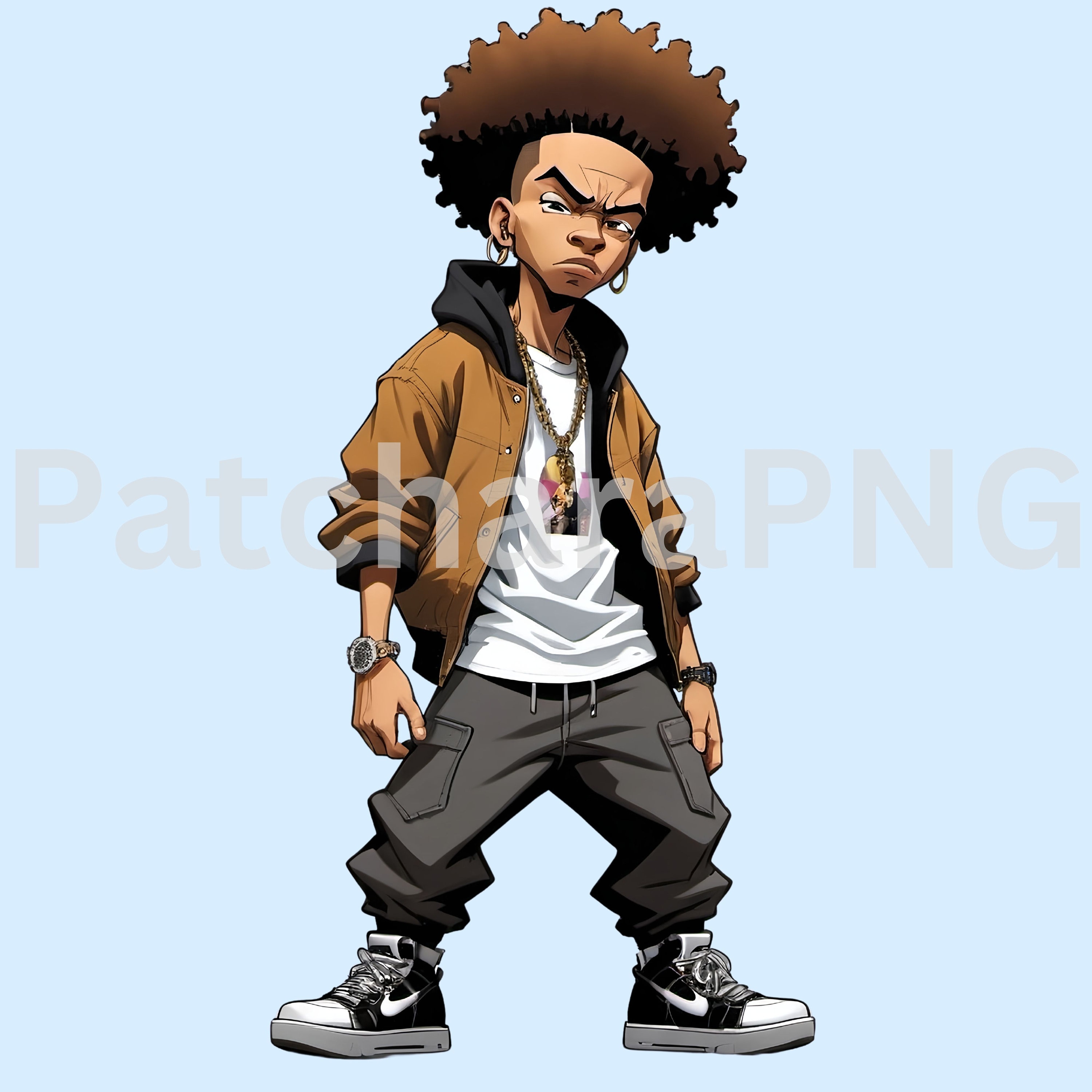 Hip-hop Character Cartoon Illustration, Graffiti Art PNG, Urban Hip-hop ...
