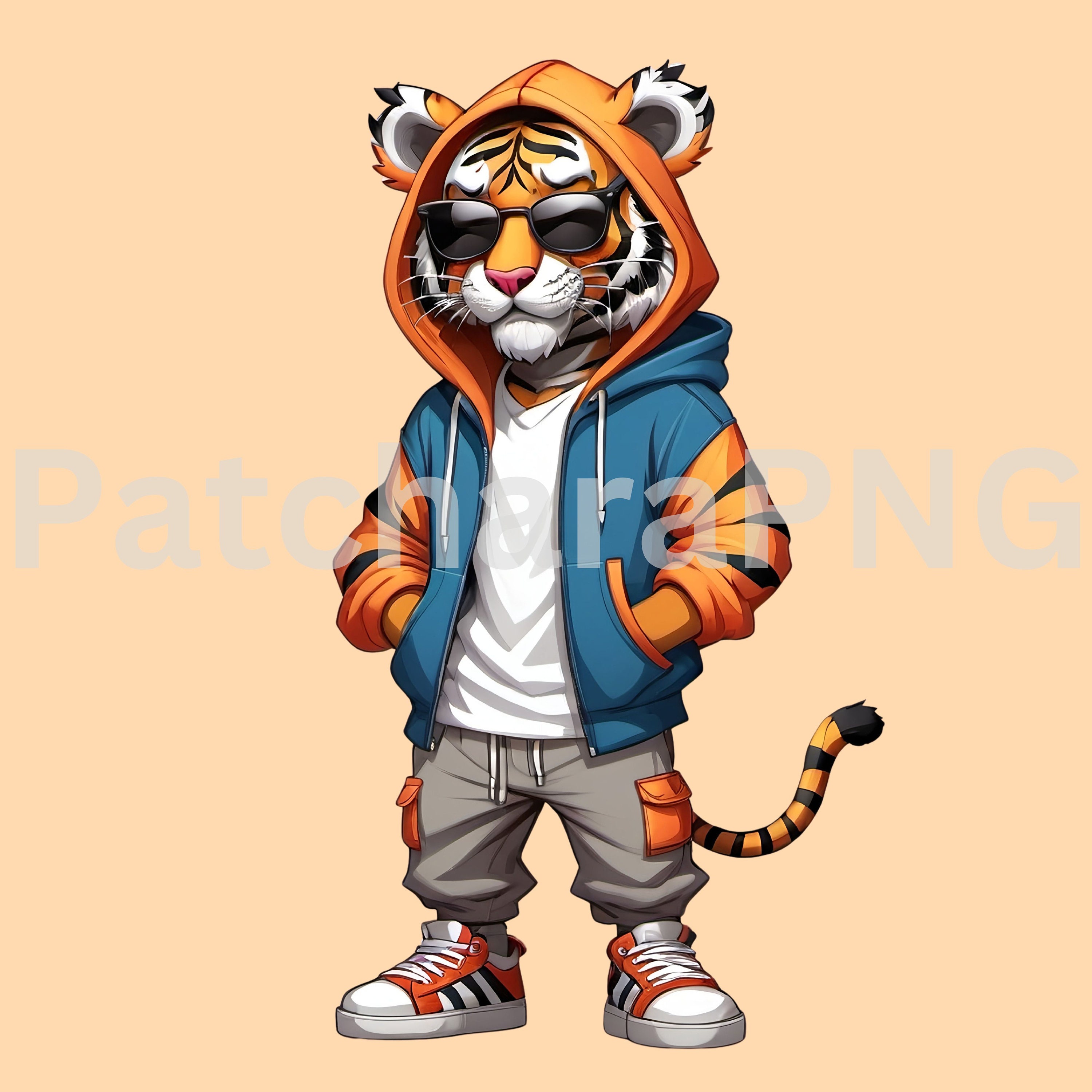 Funky Tiger Character Clipart Cool Hip-hop Design Projects Hip-hop ...