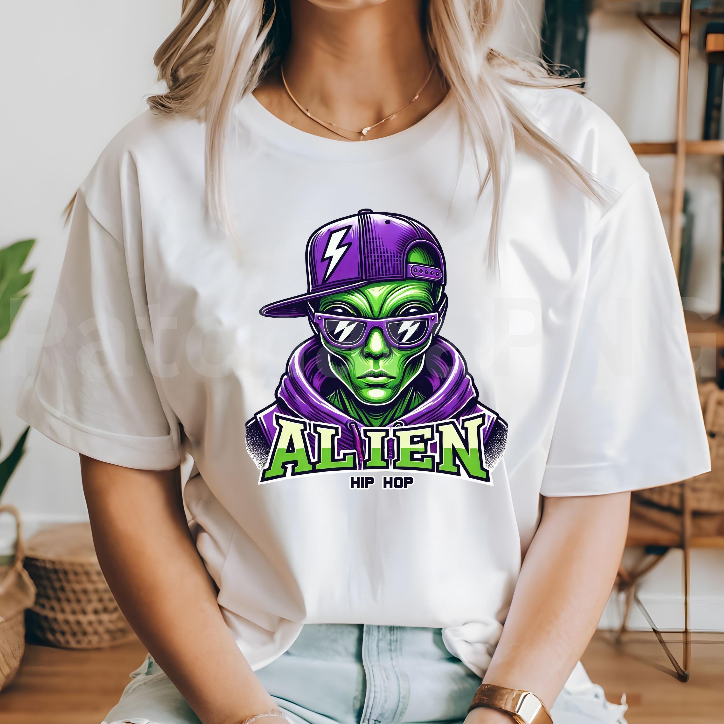 Hip Hop Alien PNG | Cool Green Alien Clipart With Shades and Cap ...