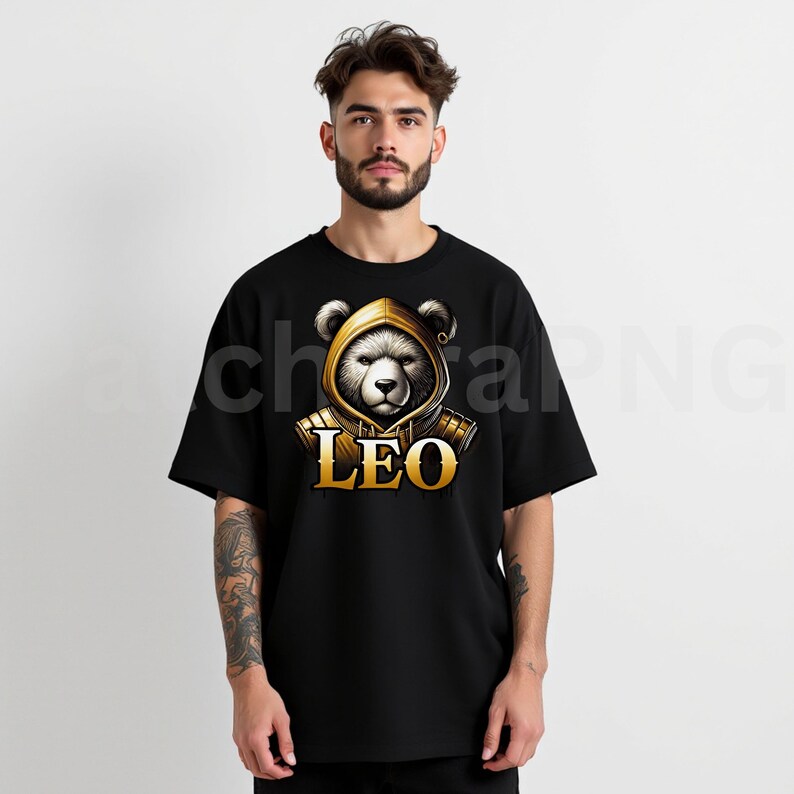 Leo Bear PNG | Zodiac Lion Sign Bear Clipart | Horoscope Hoodie Animal ...