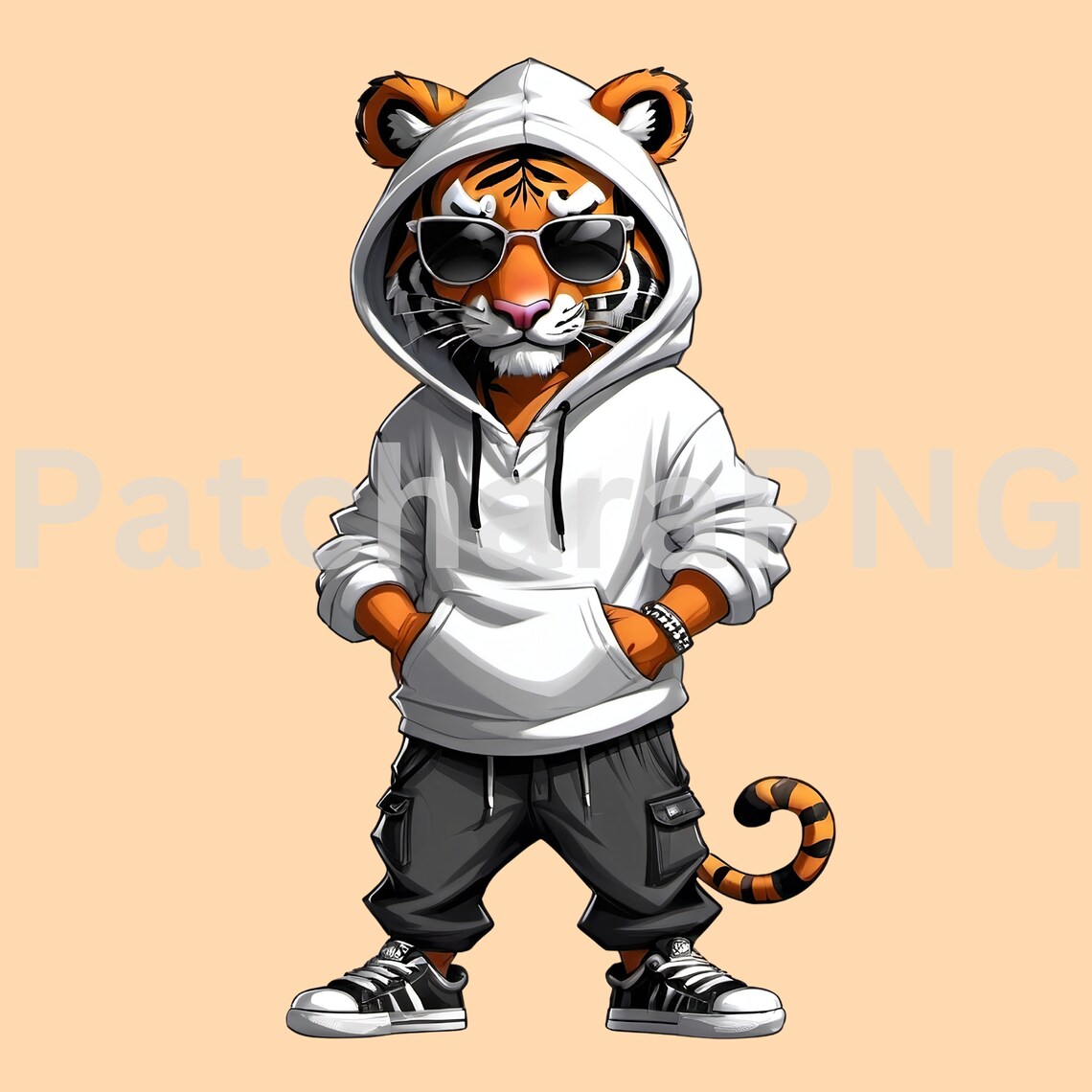 Funky Tiger Character Clipart Cool Hip-hop Design Projects Hip-hop ...