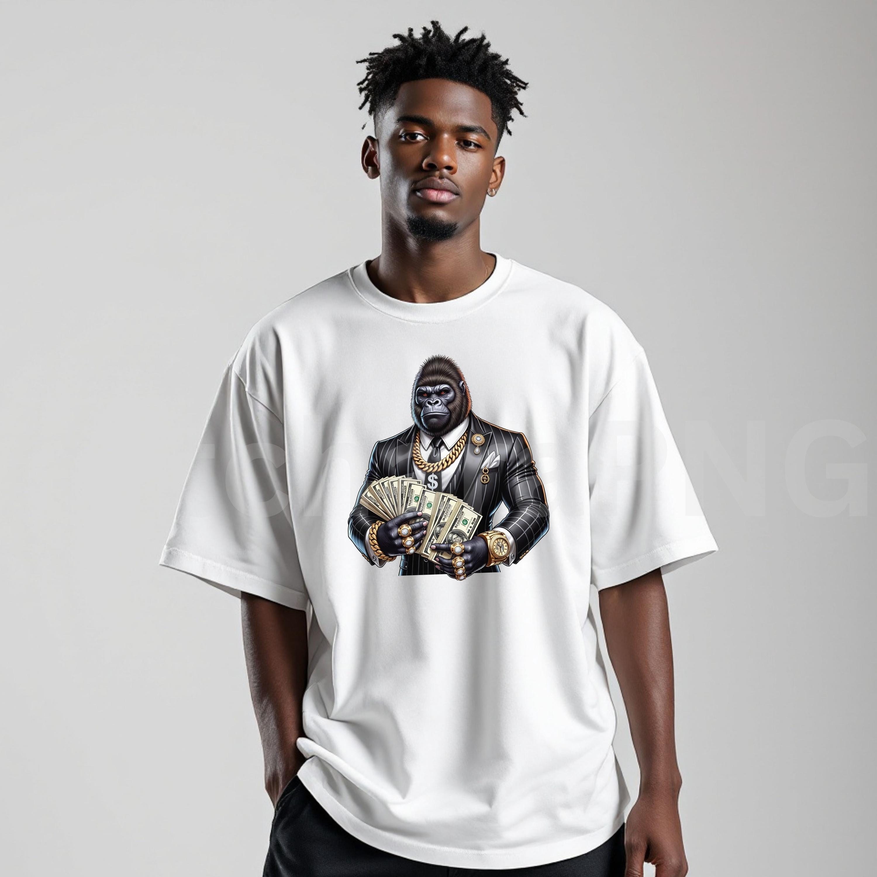 Gangster Gorilla PNG | Money Gorilla Clipart for Sublimation | Hip Hop ...