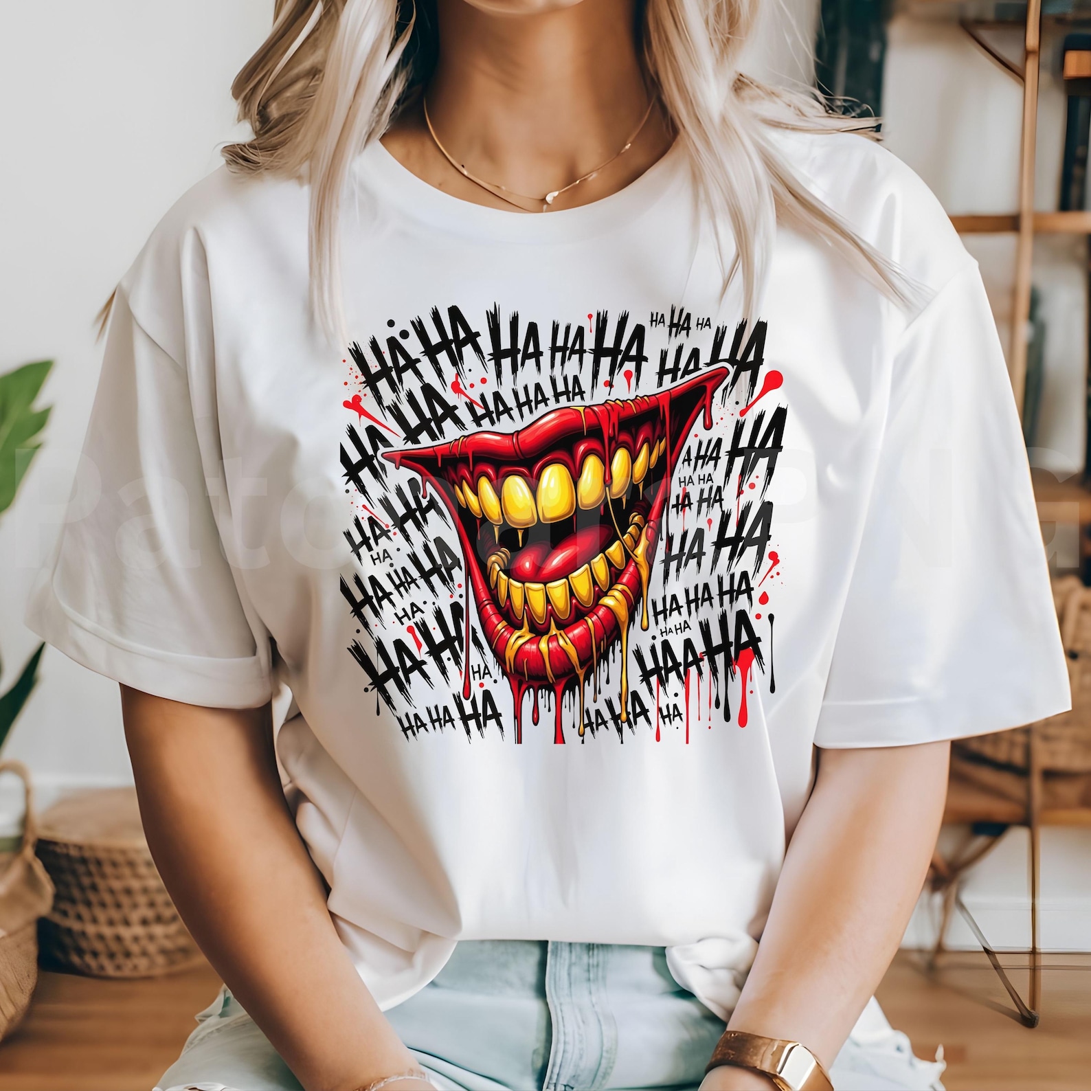 Creepy Smile Clipart – Dripping Bloody Mouth PNG, Joker Laugh Graffiti ...