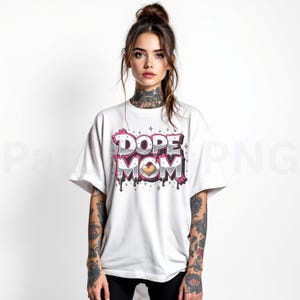 Dope Mom PNG, Graffiti Mom Quote PNG for DTF & Sublimation, Streetwear ...