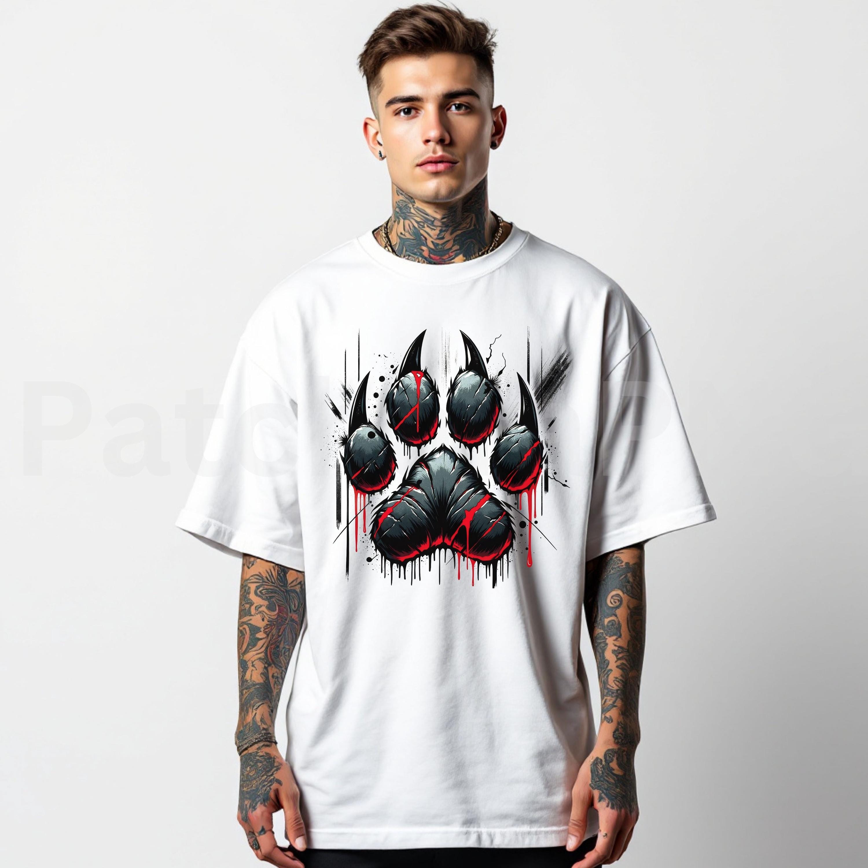 Bloody Claw Paw Print PNG | Horror Animal Scratch Mark | Dark Gothic ...