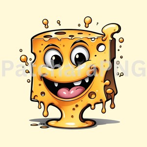 Cheese Meltdown Graffiti Art - Fun and Playful Design on White ...