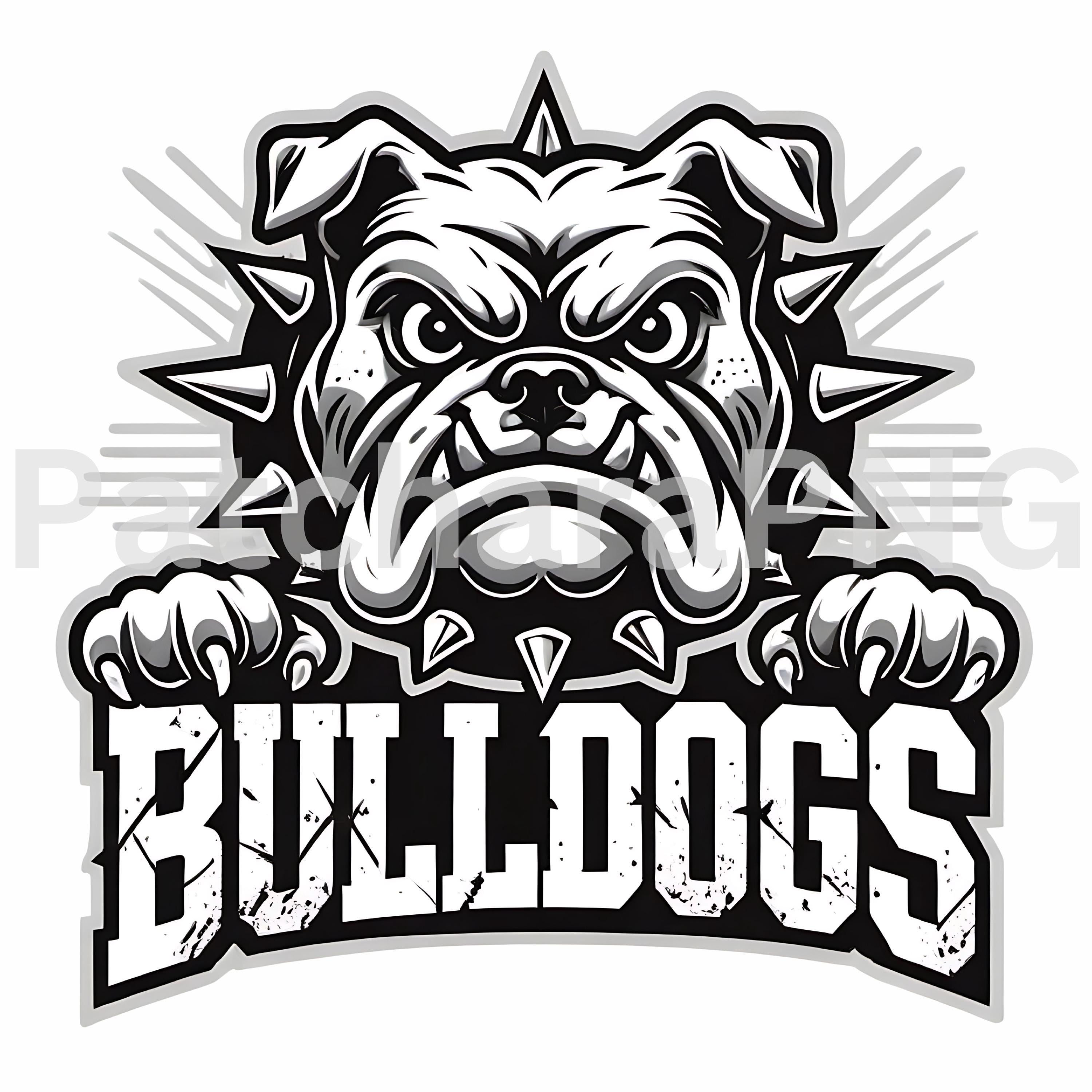 Bulldog Mascot PNG Fierce Bulldog Logo Graphic Digital Download for T ...