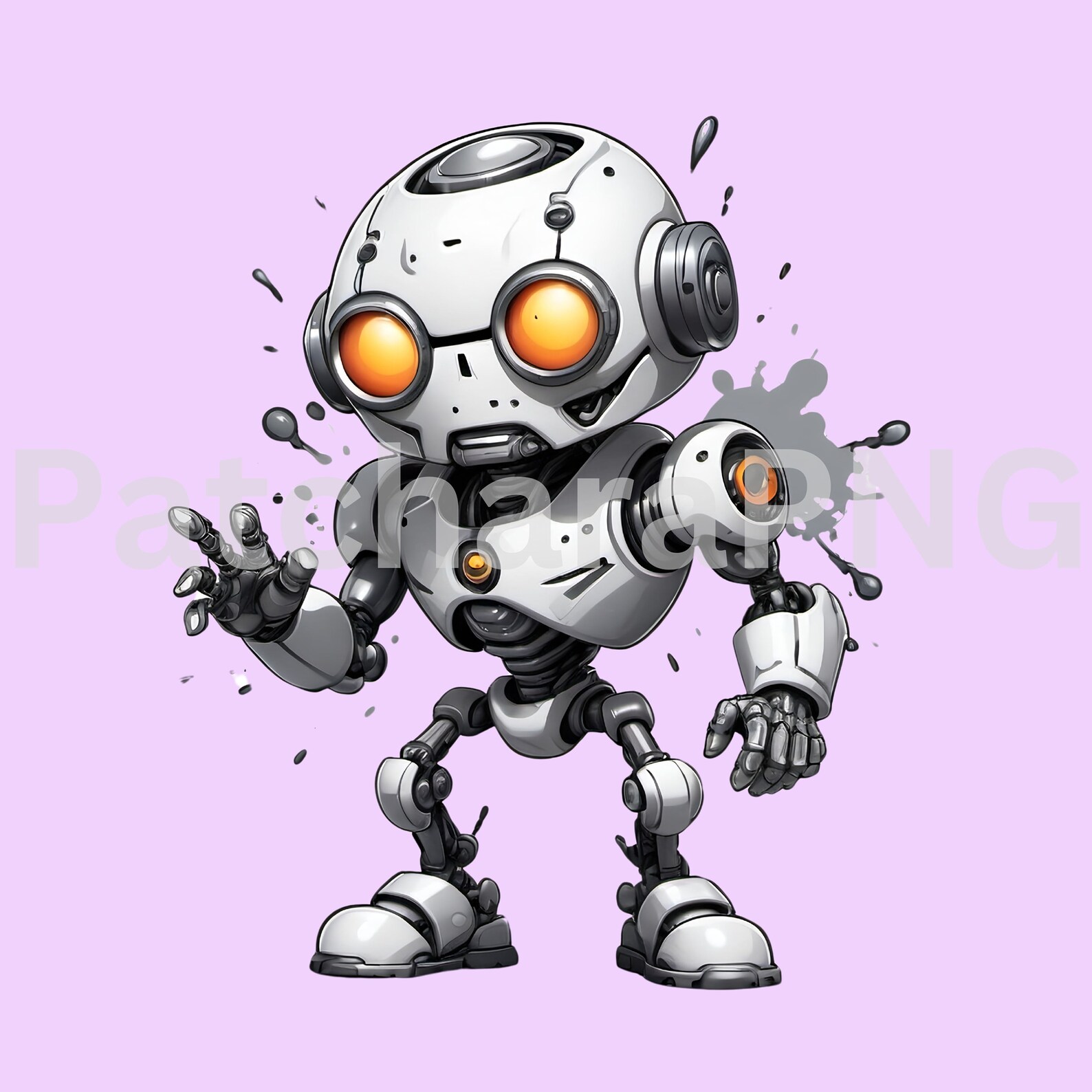 Cartoon Cyborg Graffiti Character Spray Bomb Digital Download Art - Etsy