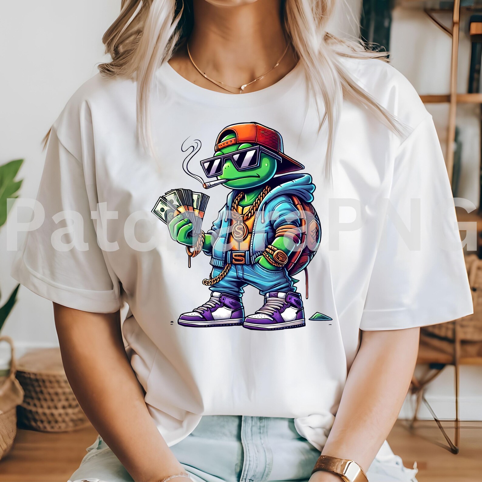 Cool Hip-hop Turtle Png | Streetwear Turtle Clipart | Urban Style ...